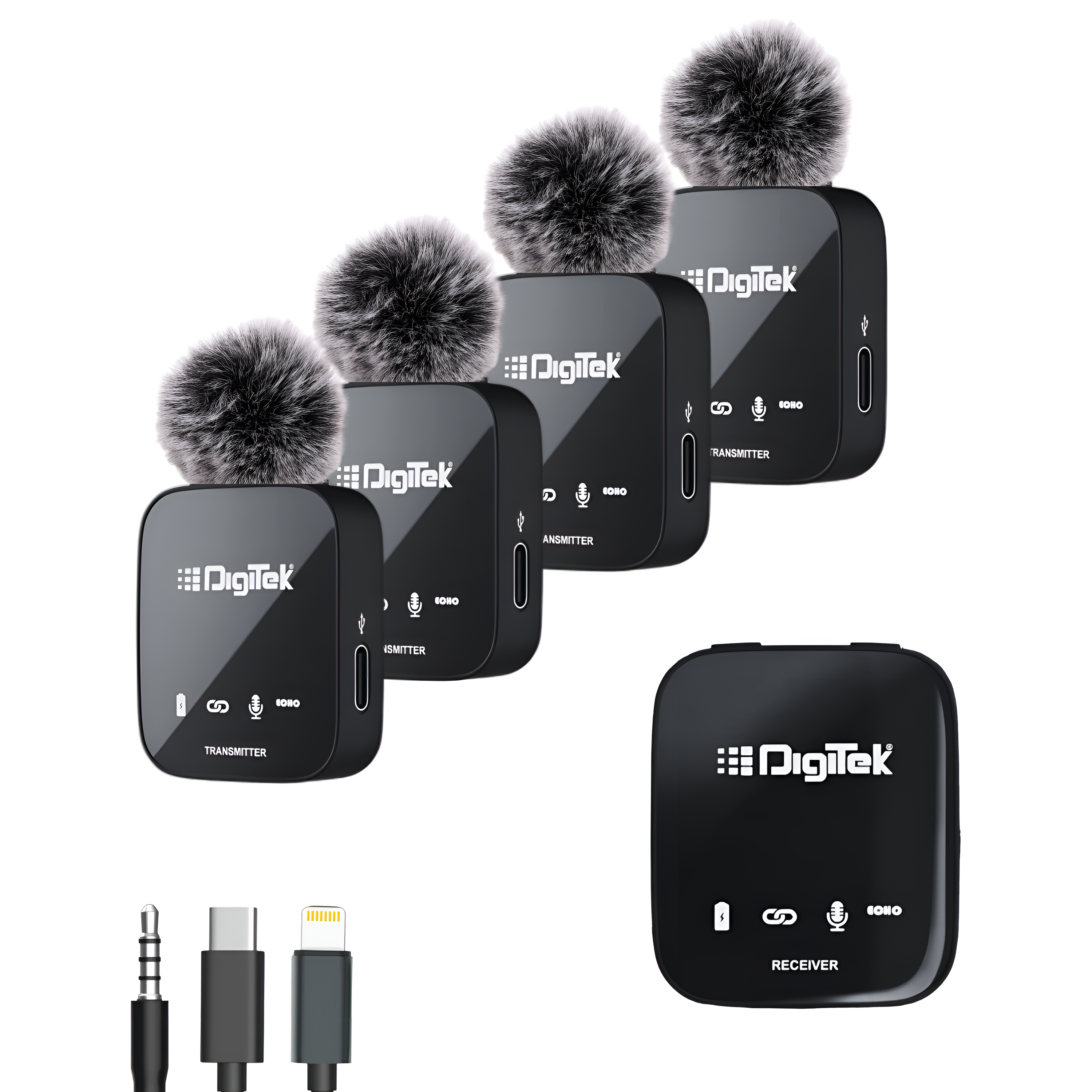 Digitek® (DWM-111) 4 Channel Wireless Microphone System – Yugam